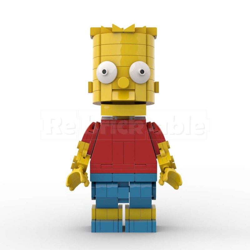 LEGO MOC Upscaled Bart Simpson Mini Figure in 3:1 by williweb ...