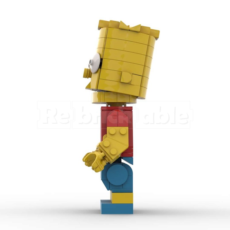 LEGO MOC Upscaled Bart Simpson Mini Figure in 3:1 by williweb ...