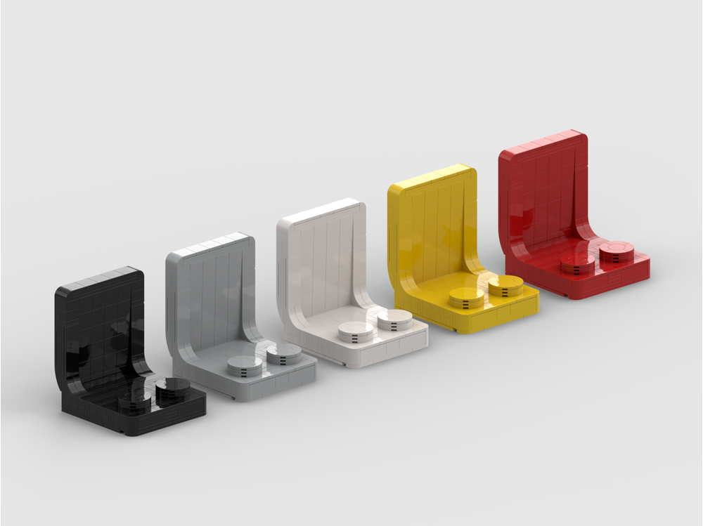 LEGO MOC Upscaled minifigure seat by Briquoleur | Rebrickable - Build ...