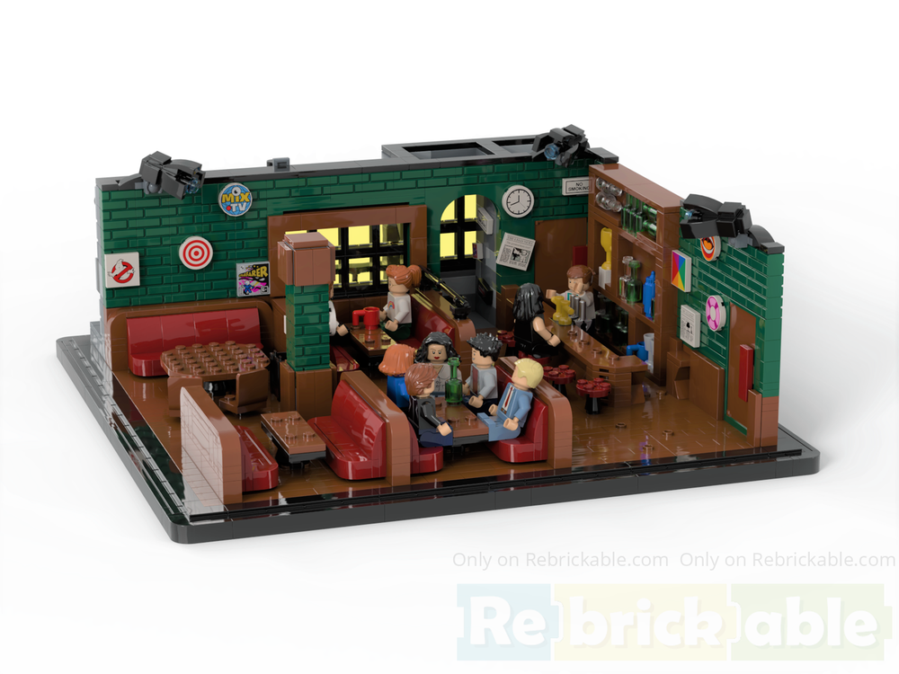 LEGO MOC How I Met Your Mother - Mac Larens Pub by Kiwi-Bricks | Rebrickable - Build with LEGO