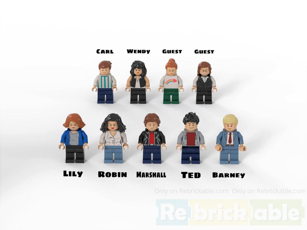 LEGO MOC How I Met Your Mother - Mac Larens Pub by Kiwi-Bricks | Rebrickable - Build with LEGO