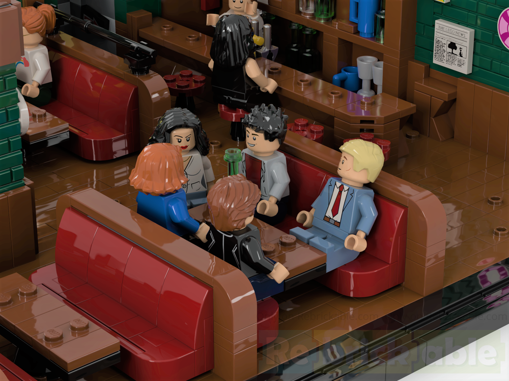 LEGO MOC How I Met Your Mother - Mac Larens Pub by Kiwi-Bricks | Rebrickable - Build with LEGO