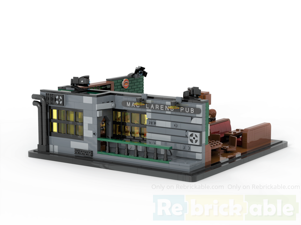 LEGO MOC How I Met Your Mother - Mac Larens Pub by Kiwi-Bricks | Rebrickable - Build with LEGO