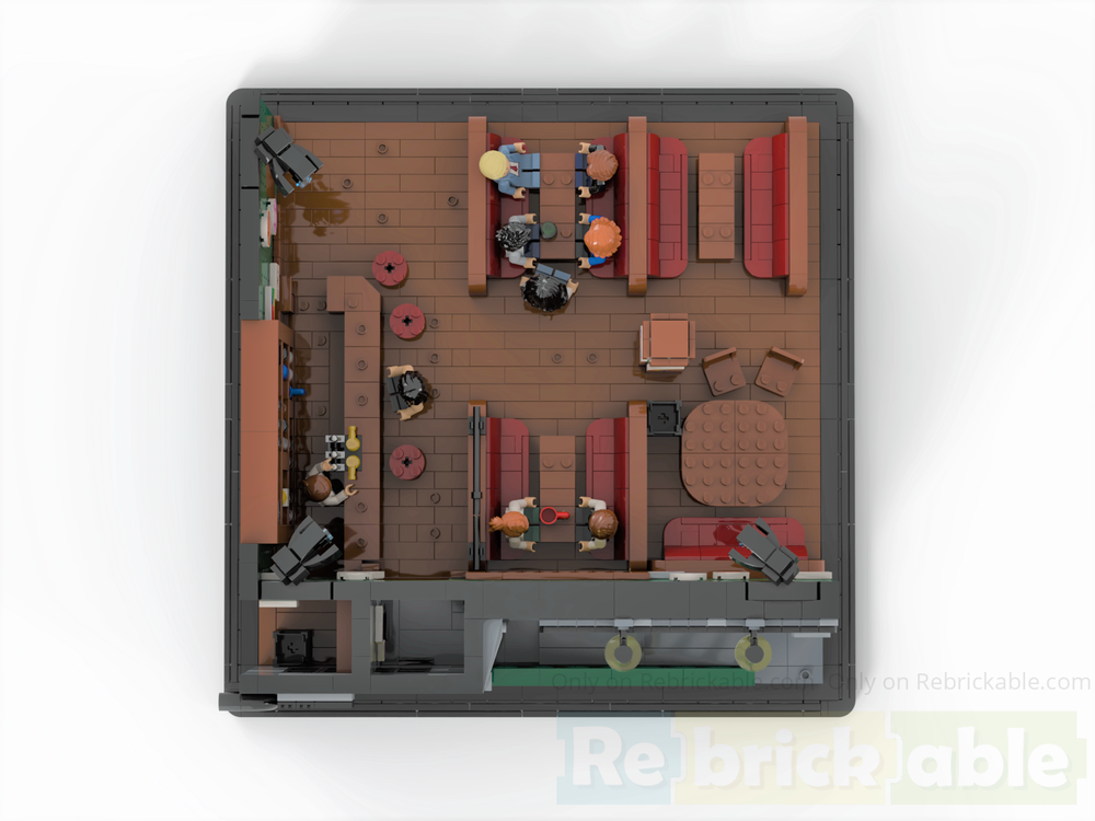 LEGO MOC How I Met Your Mother - Mac Larens Pub by Kiwi-Bricks | Rebrickable - Build with LEGO