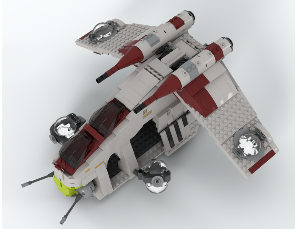 Lego Moc Republic Gunship Laati Modular By Willcrafting