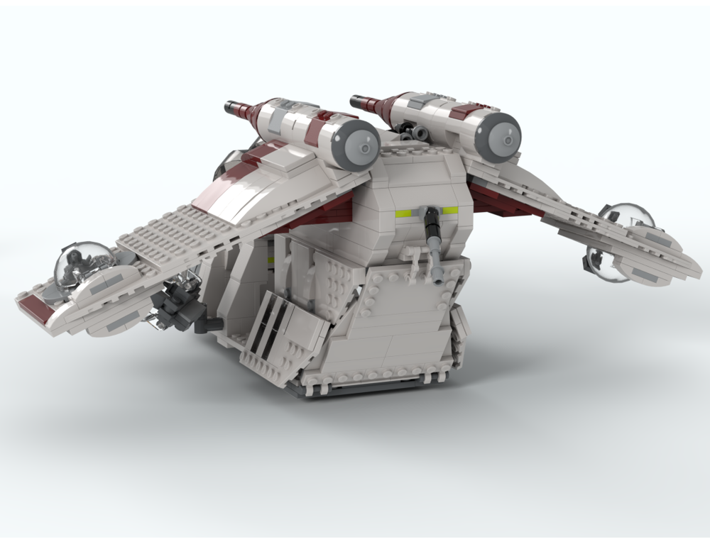 Lego Moc Republic Gunship Laati Modular By Willcrafting