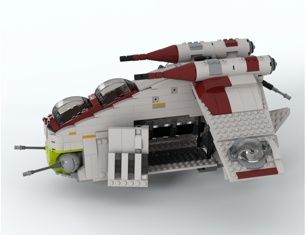 Lego Moc Republic Gunship Laati Modular By Willcrafting