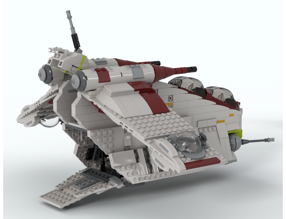 Lego Moc Republic Gunship Laati Modular By Willcrafting