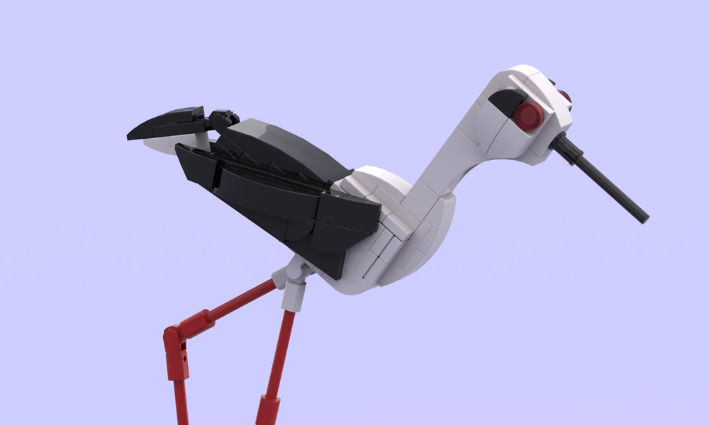LEGO MOC Black-winged stilt ((Himantopus himantopus) - Accurate and ...
