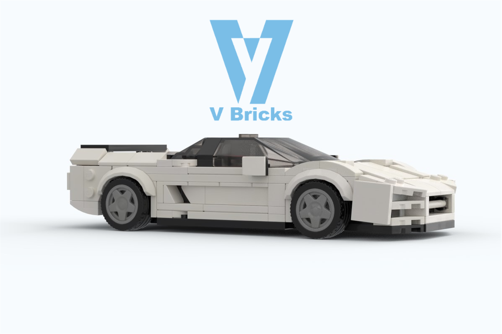 LEGO MOC Acura NSX (white) by VBricks | Rebrickable - Build with LEGO