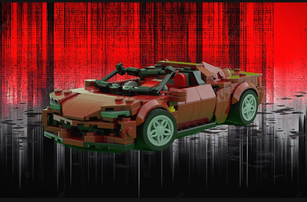LEGO MOC Ferrari 296 GTS by Thecarmoccer | Rebrickable - Build with LEGO