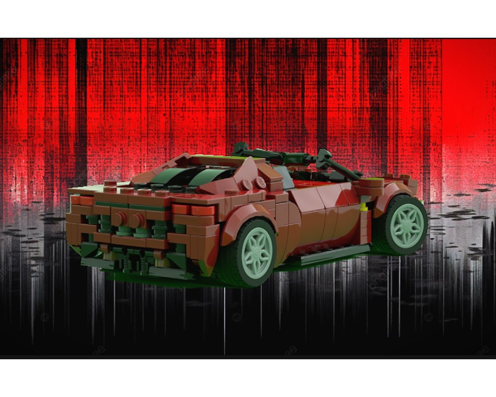 LEGO MOC Ferrari 296 GTS by Thecarmoccer | Rebrickable - Build with LEGO