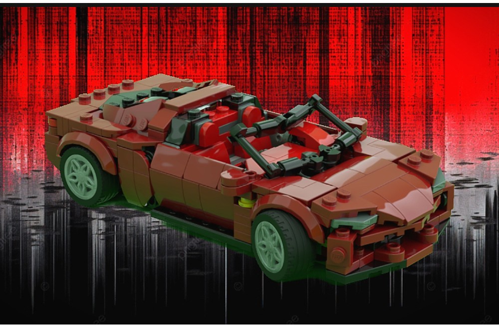 LEGO MOC Ferrari 296 GTS by Thecarmoccer | Rebrickable - Build with LEGO