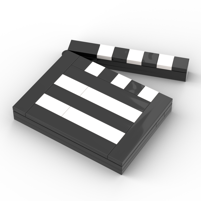 LEGO MOC mini clapperboard by Built by JB | Rebrickable - Build with LEGO