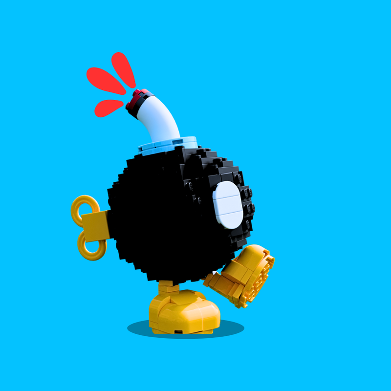 LEGO MOC Bobomb by KraftyKoopa | Rebrickable - Build with LEGO