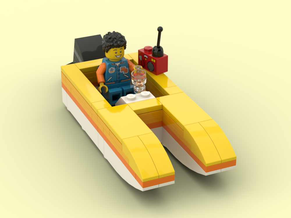 LEGO MOC Simple Flaming Speedboat by HiloLego | Rebrickable - Build ...