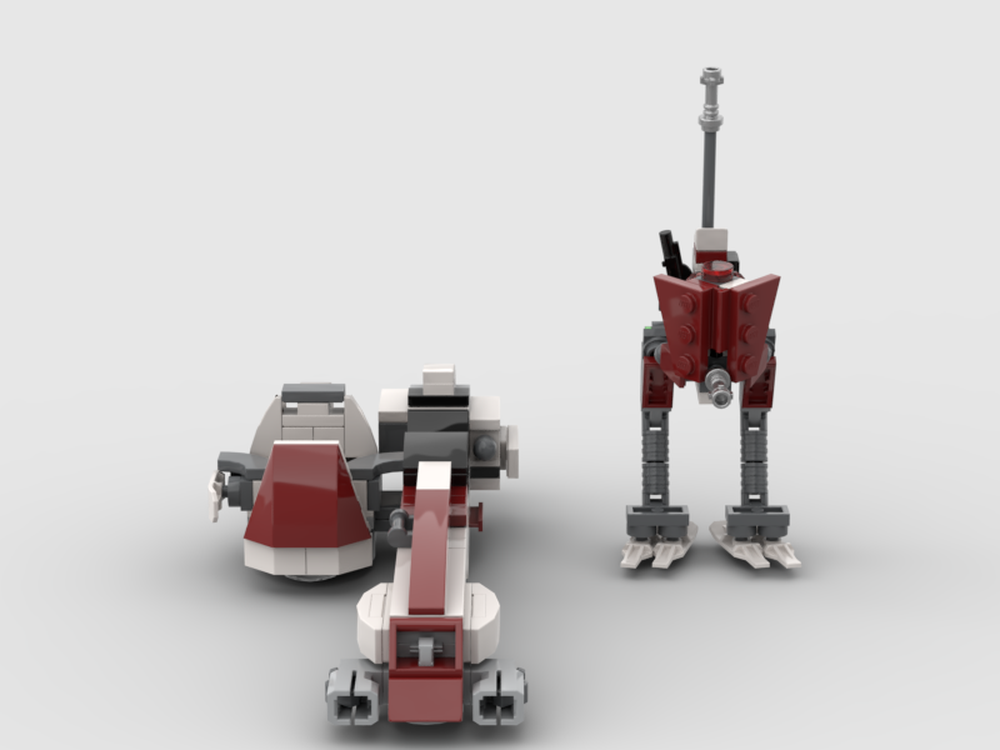 Lego Moc At Rt And Modeficated Barc Speeder By Flowly Rebrickable