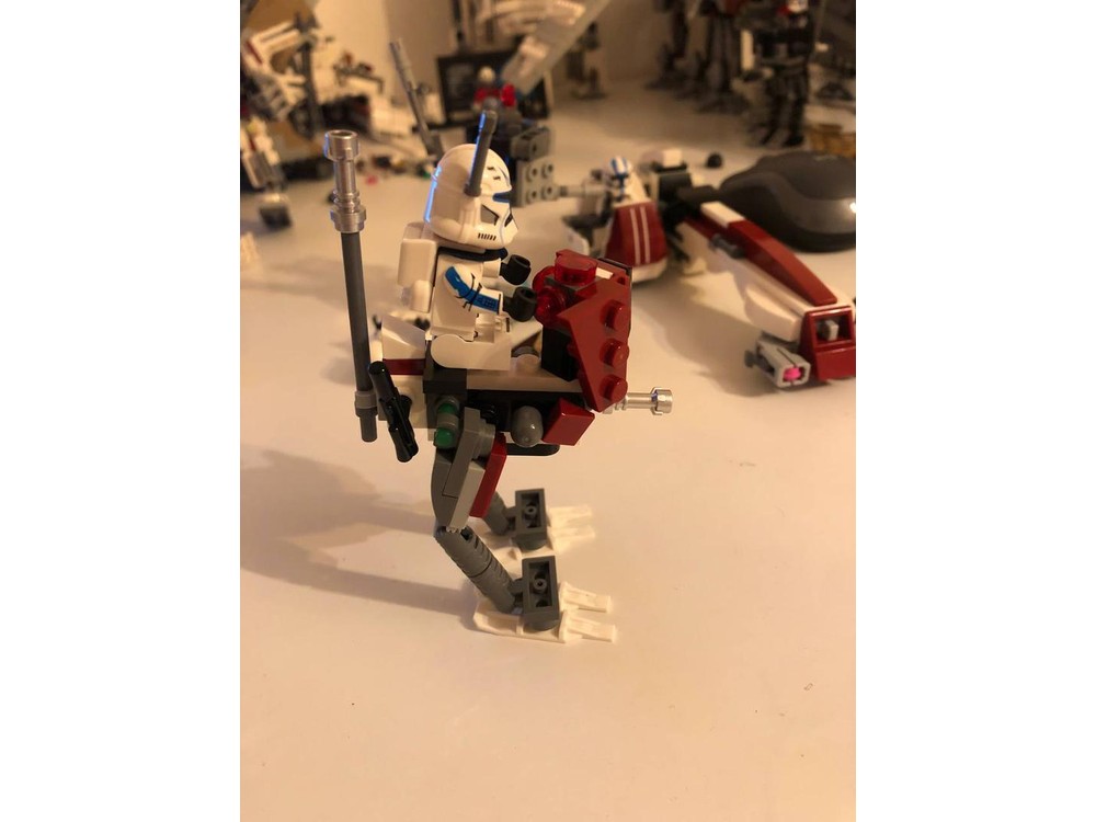 Lego Moc At Rt And Modeficated Barc Speeder By Flowly Rebrickable