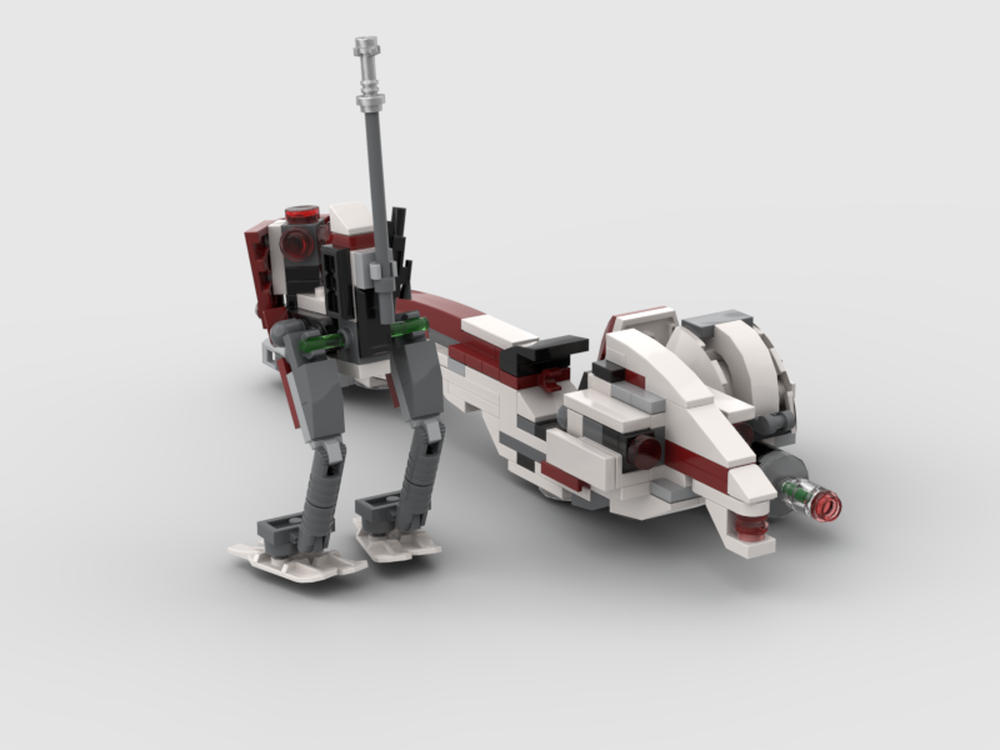 Lego Moc At Rt And Modeficated Barc Speeder By Flowly Rebrickable