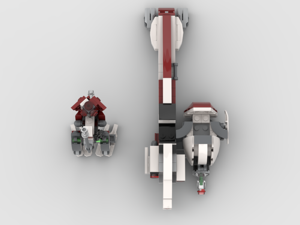 Lego Moc At Rt And Modeficated Barc Speeder By Flowly Rebrickable