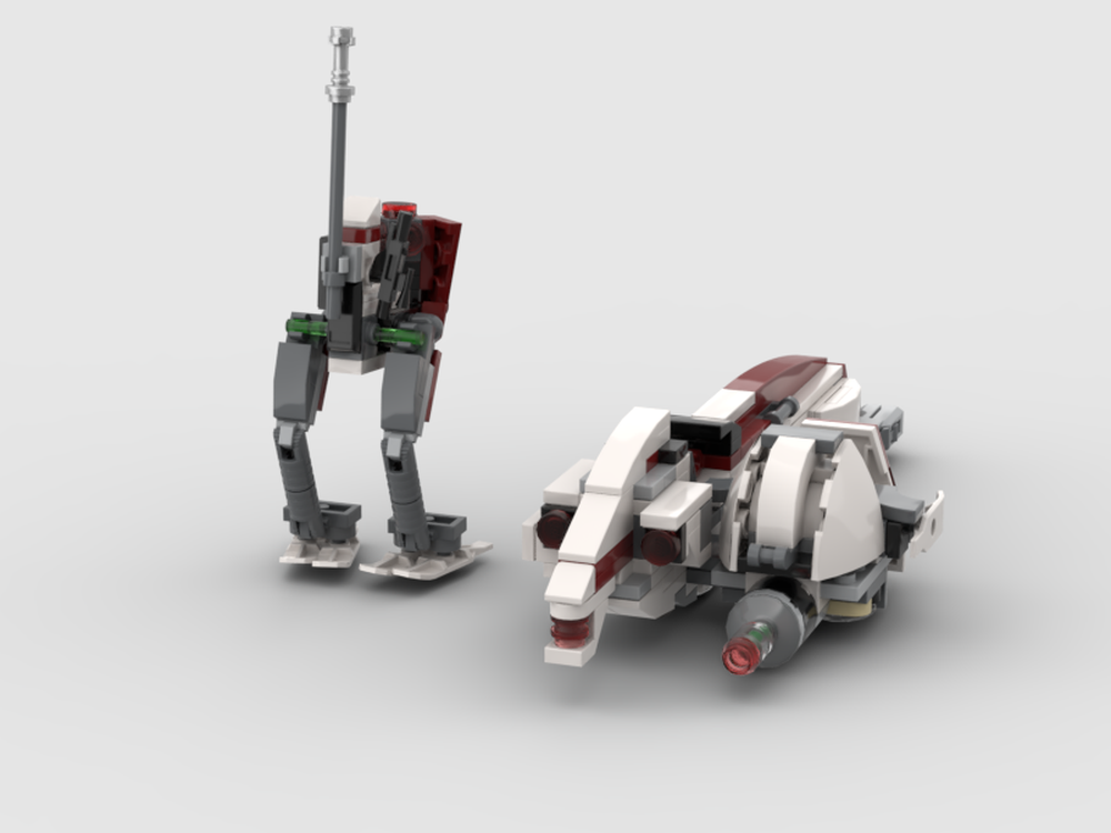 Lego Moc At Rt And Modeficated Barc Speeder By Flowly Rebrickable