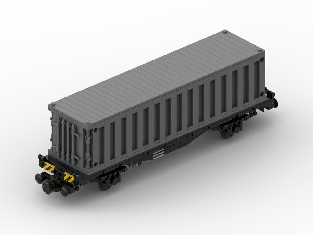 LEGO MOC Freight Wagon "Lgjs 598" with 40ft container (8w) by ...