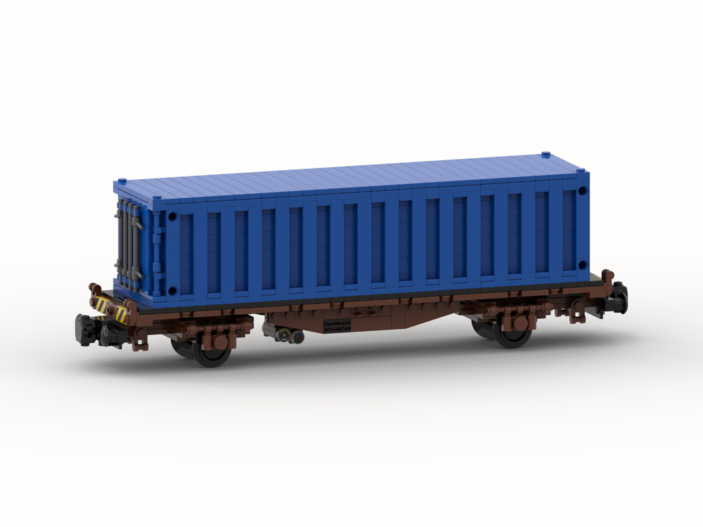 LEGO MOC Freight Wagon "Lgjs 598" with 40ft container (8w) by ...