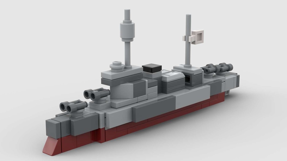 LEGO MOC Mini HMS Warspite by RMC1138 | Rebrickable - Build with LEGO