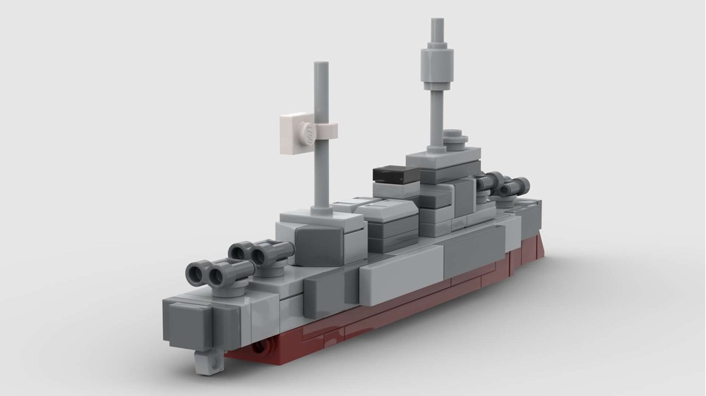 LEGO MOC Mini HMS Warspite by RMC1138 | Rebrickable - Build with LEGO
