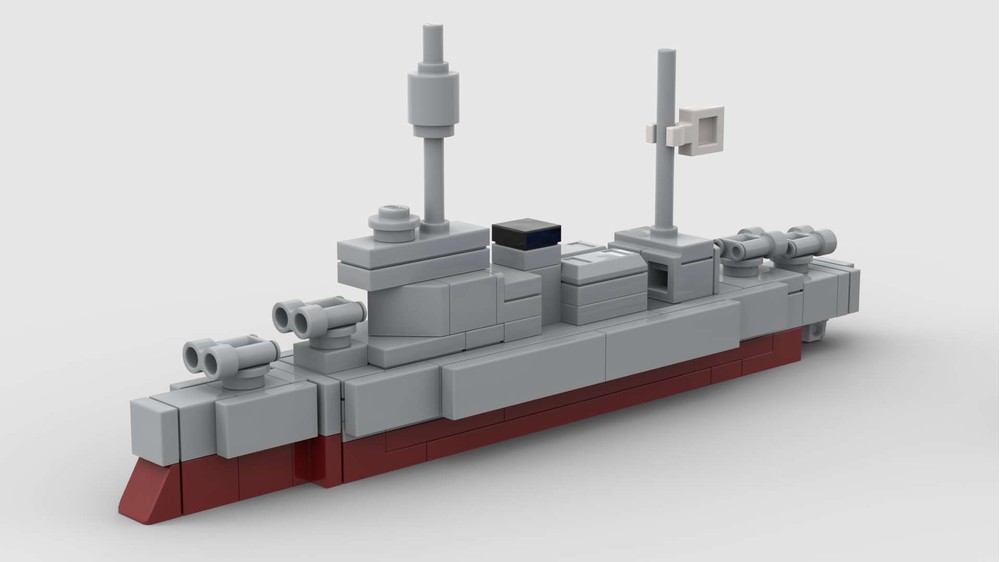LEGO MOC Mini HMS Warspite by RMC1138 | Rebrickable - Build with LEGO