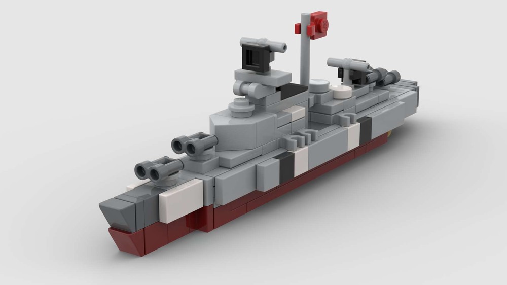 LEGO MOC Mini KM Bismarck by RMC1138 | Rebrickable - Build with LEGO