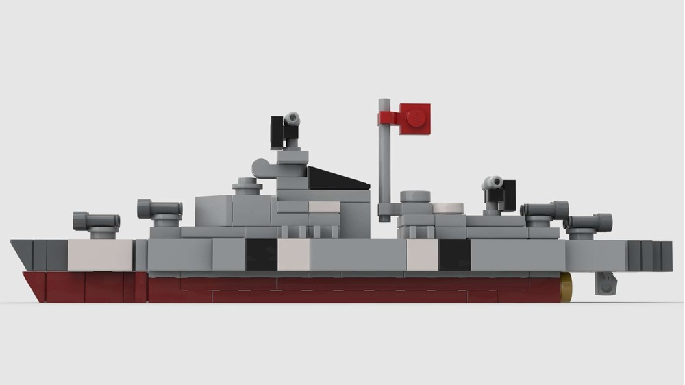 LEGO MOC Mini KM Bismarck by RMC1138 | Rebrickable - Build with LEGO