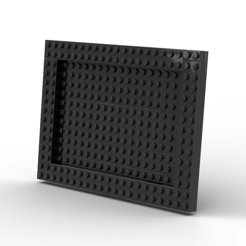 LEGO MOC picture frame - clean black photo frame by Built by JB ...