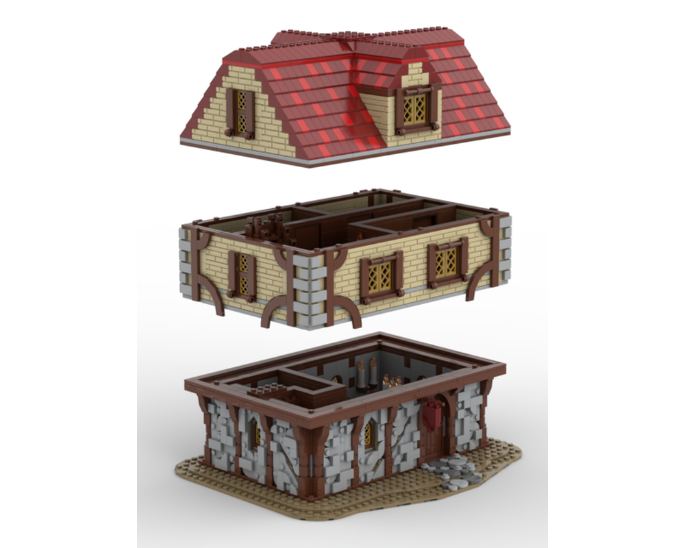 LEGO MOC Medieval inn by Cegeha Elbe | Rebrickable - Build with LEGO