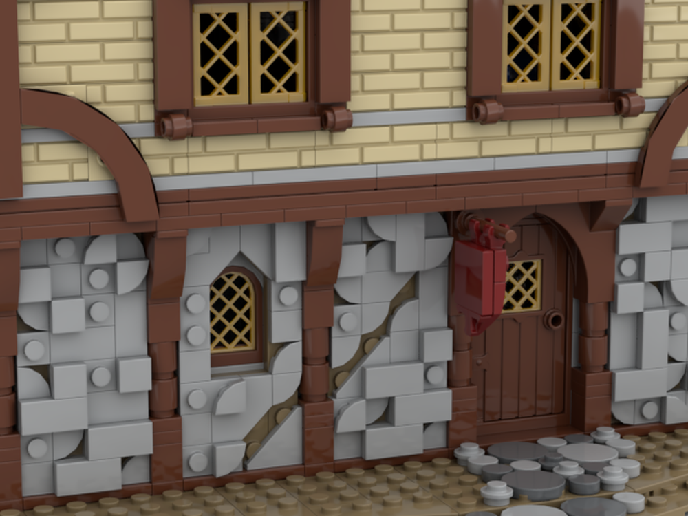 Lego Moc Medieval Inn By Cegeha Elbe Rebrickable Build With Lego
