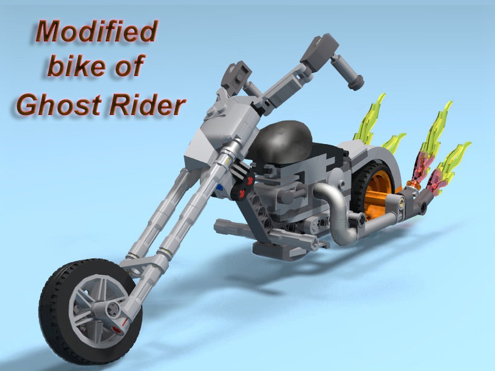 LEGO MOC Modified bike of Ghost Rider by ad000 | Rebrickable - Build ...