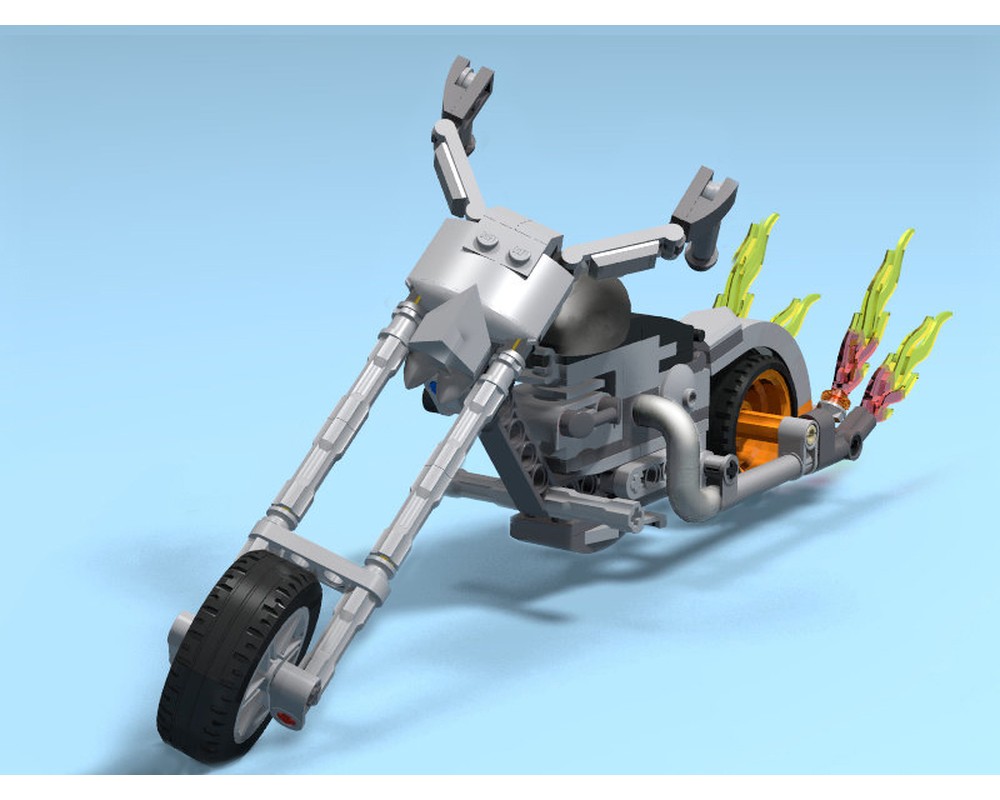 LEGO MOC Modified bike of Ghost Rider by ad000 | Rebrickable - Build ...