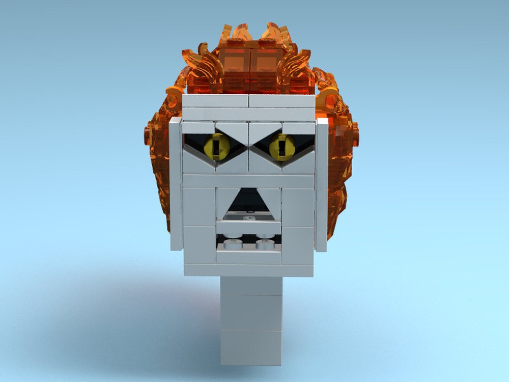 LEGO MOC-192328 Ghost Rider Brick Head by ad000 | Rebrickable - Build ...
