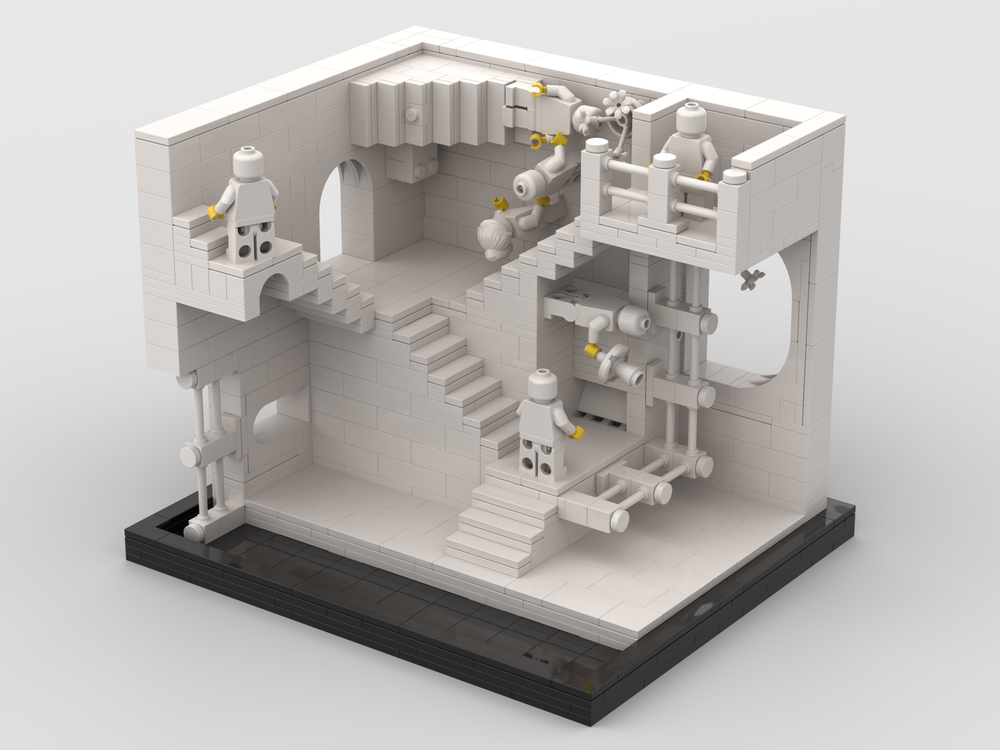 LEGO MOC MOC - Relativity by M.C. Escher by Neelon | Rebrickable ...