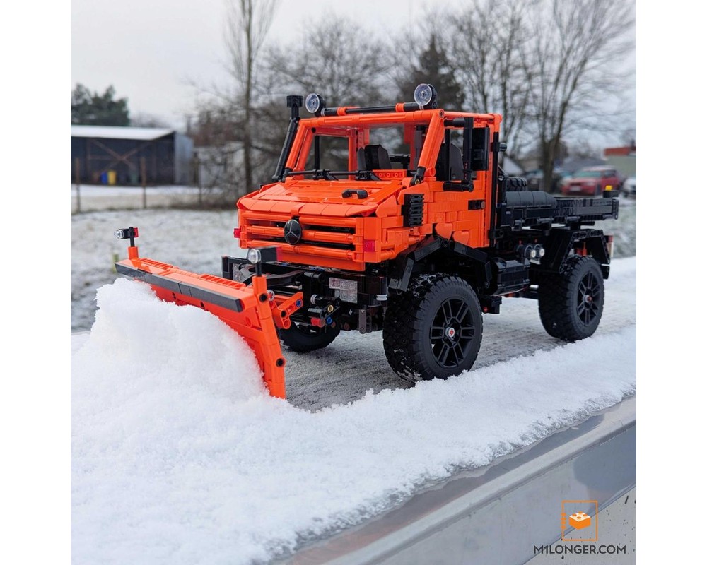 LEGO MOC 42177 Unimog 437 Snow Plow by M_longer | Rebrickable - Build with LEGO