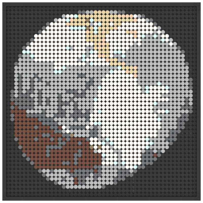 LEGO MOC Pluto Mosaic by OrchardBuilds | Rebrickable - Build with LEGO