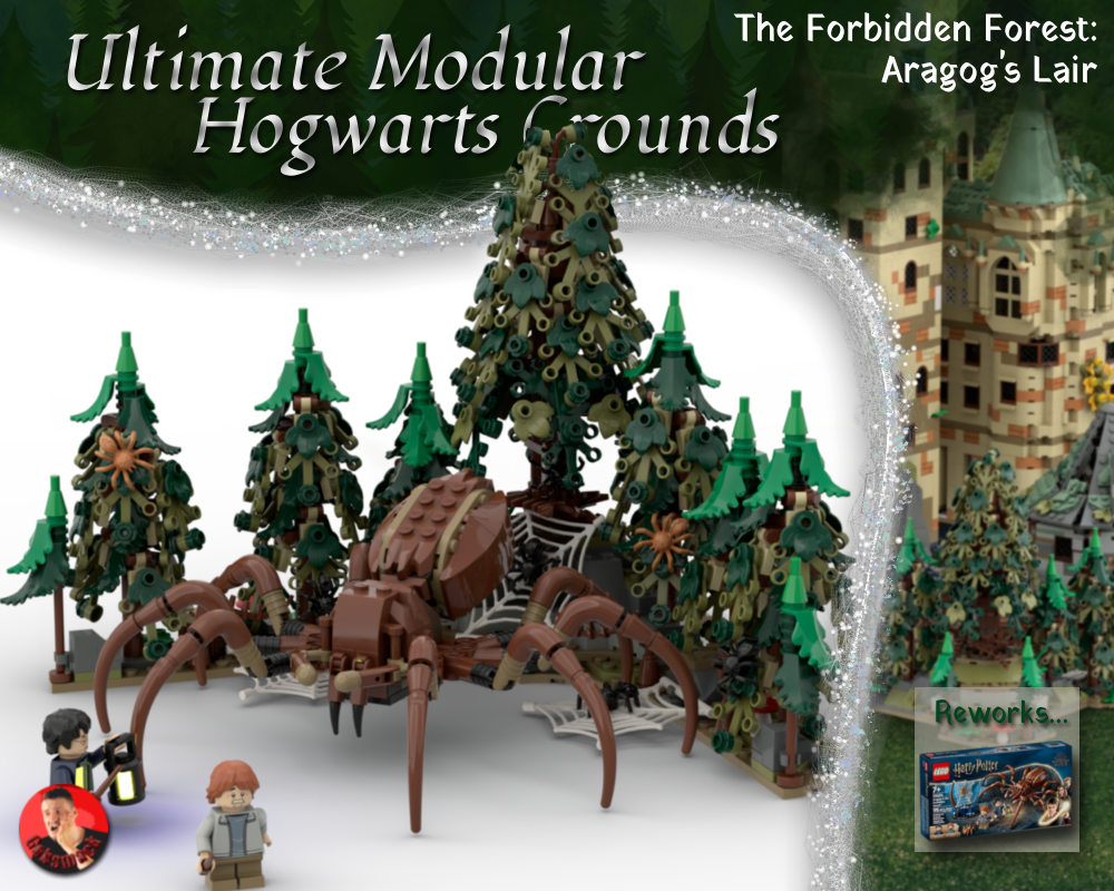 LEGO MOC HP Modular - Forbidden Forest: Aragog's Lair by Gobsmack ...
