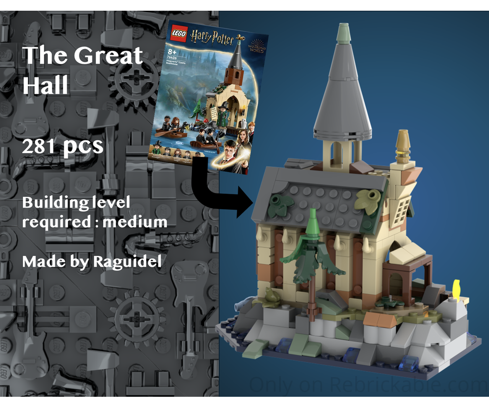 LEGO MOC-192388 The Great Hall (76426 alternate) by raguidel ...