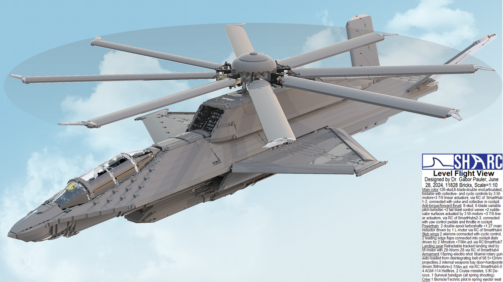 Lego Moc Stealth Helicopter Attackrecon Compound Sharc By Gjpauler