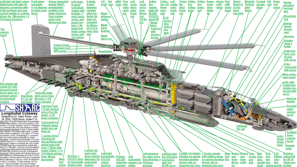 Lego Moc Stealth Helicopter Attackrecon Compound Sharc By Gjpauler