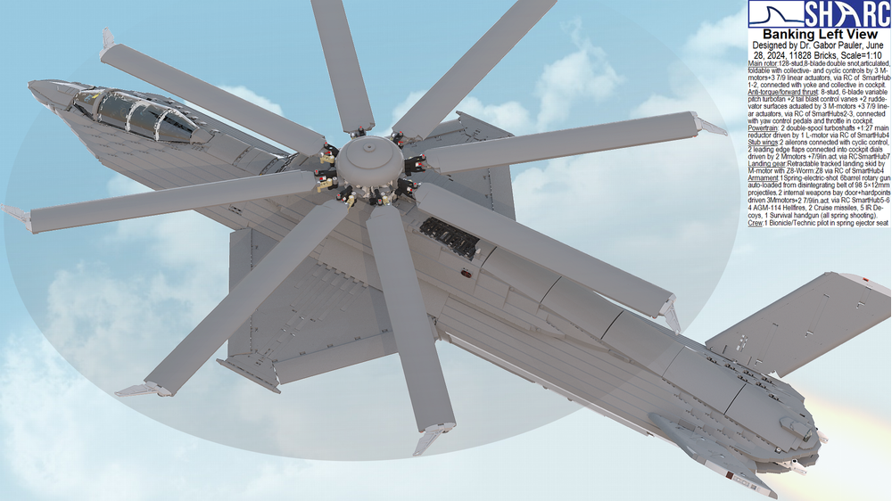 Lego Moc Stealth Helicopter Attackrecon Compound Sharc By Gjpauler