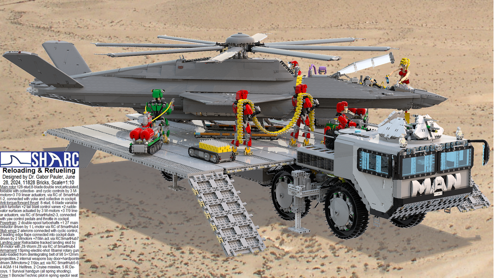 Lego Moc Stealth Helicopter Attackrecon Compound Sharc By Gjpauler