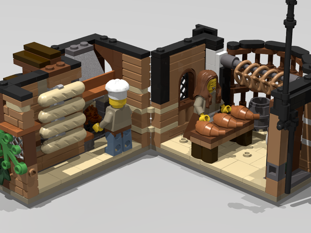 LEGO MOC Tudor Bakery by sleske | Rebrickable - Build with LEGO