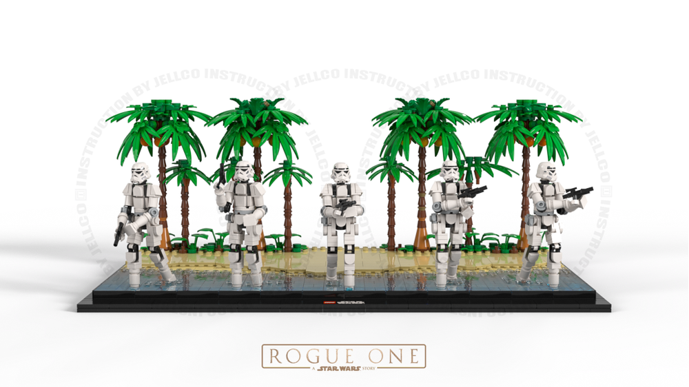 Lego Moc Rogue One Diorama Battle Of Scarif Poster Concept By Jellco
