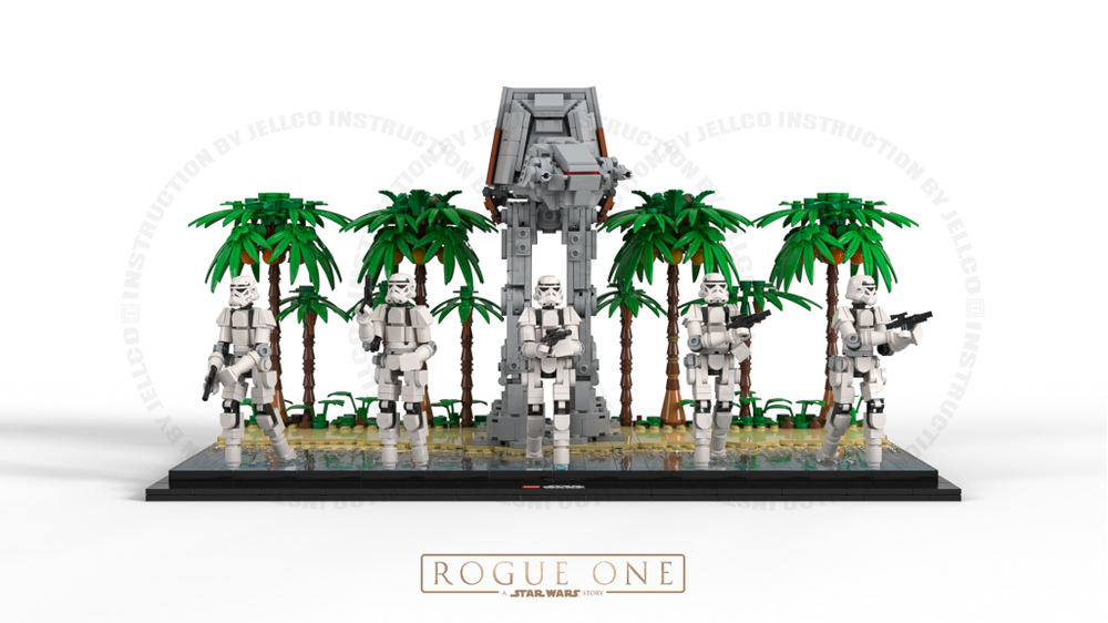 Lego Moc Rogue One Diorama Battle Of Scarif Poster Concept By Jellco